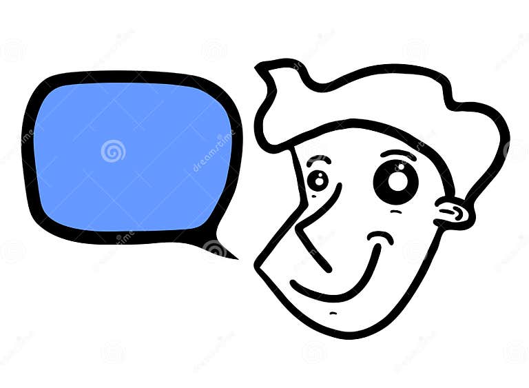 Blue talking stock vector. Illustration of conversation - 27627093