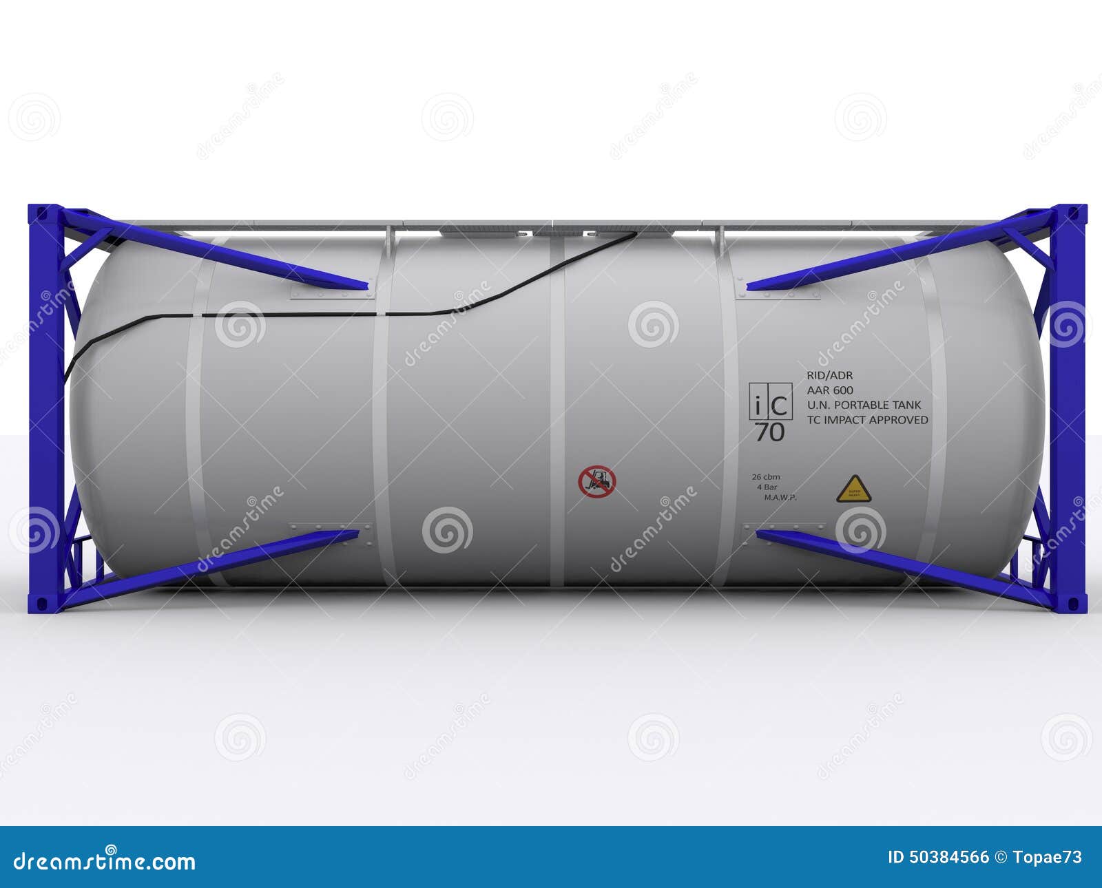 Blue Gas Tank Metal Container Royalty-Free Stock Image | CartoonDealer ...