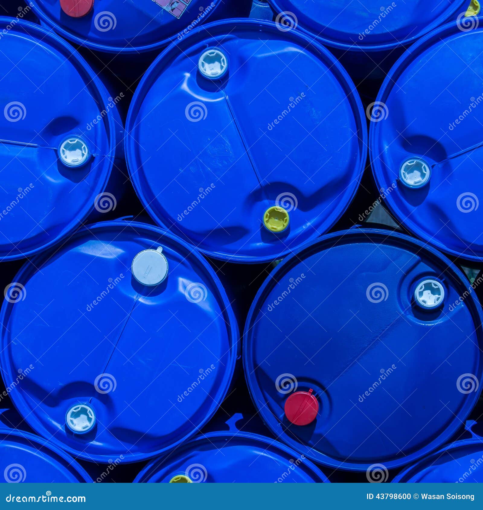 Blue tanks stock photo. Image of friendly, outdoors, plastic - 43798600