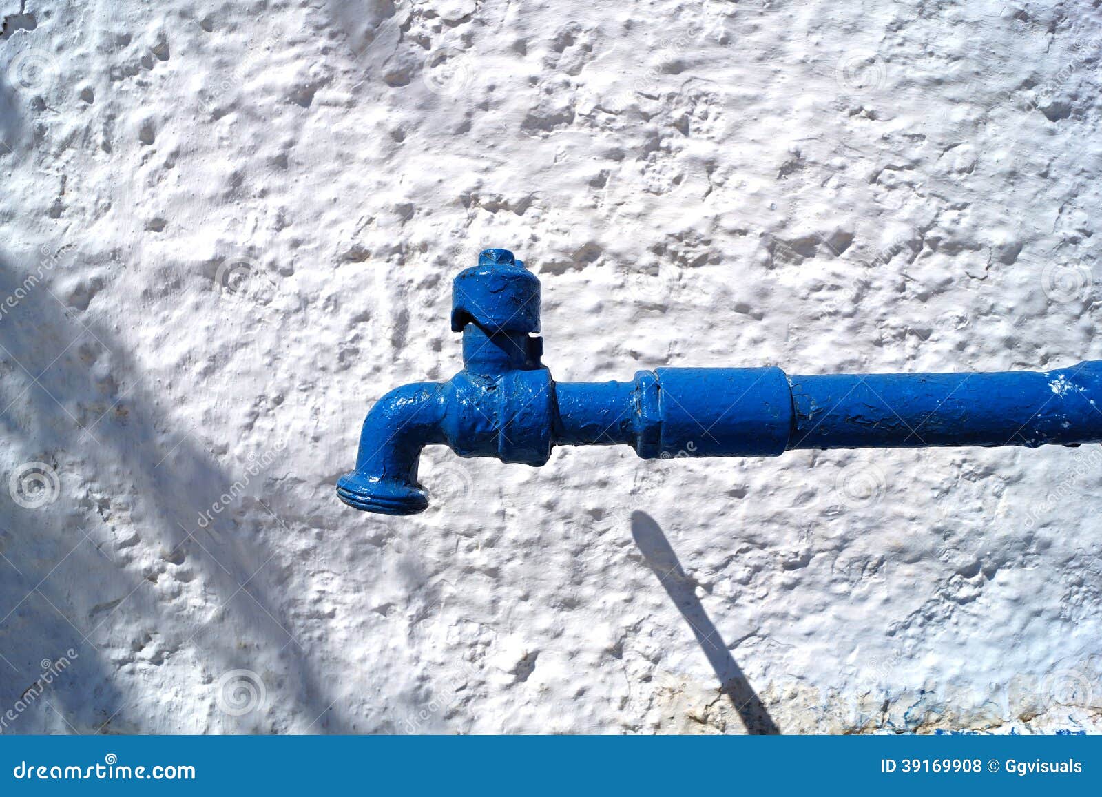 Blue Tap - Close up stock photo. Image of faucet, picturesque - 39169908