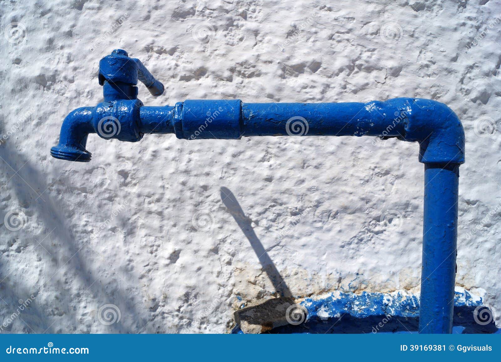 Blue Tap stock image. Image of water, graphical, pipe - 39169381