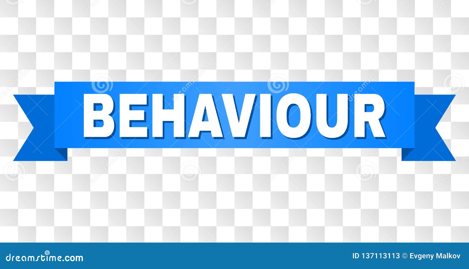 Blue Tape with BEHAVIOUR Text Stock Vector - Illustration of abstract ...