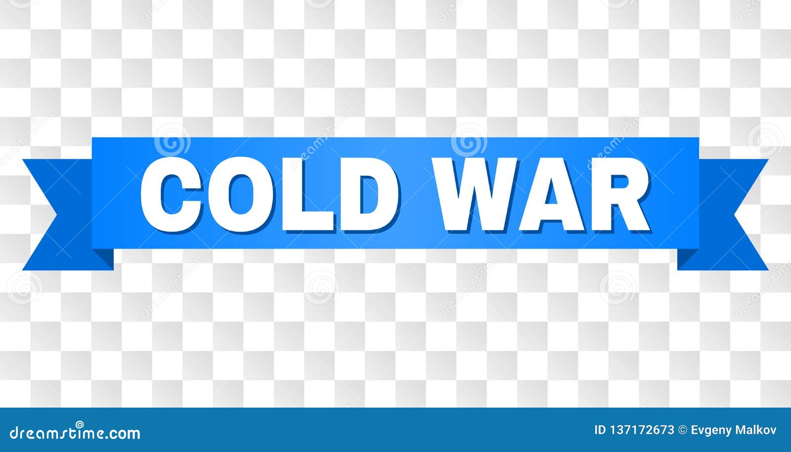 Blue Tape with COLD WAR Caption Stock Vector - Illustration of sticker ...