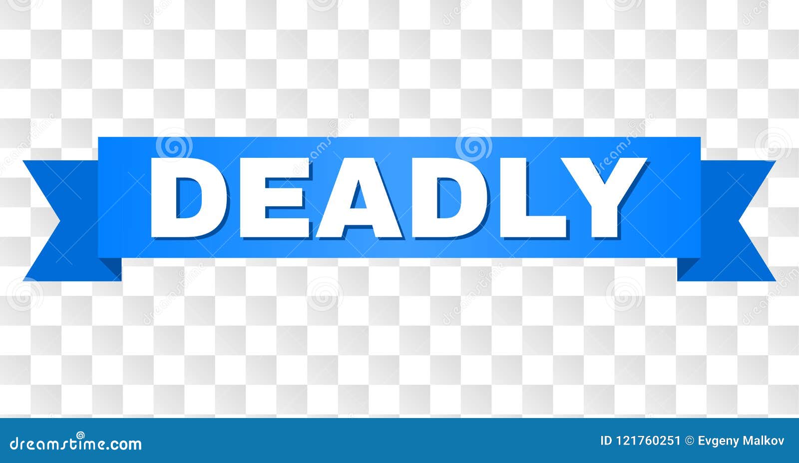 Blue Tape with DEADLY Text stock vector. Illustration of blue - 121760251