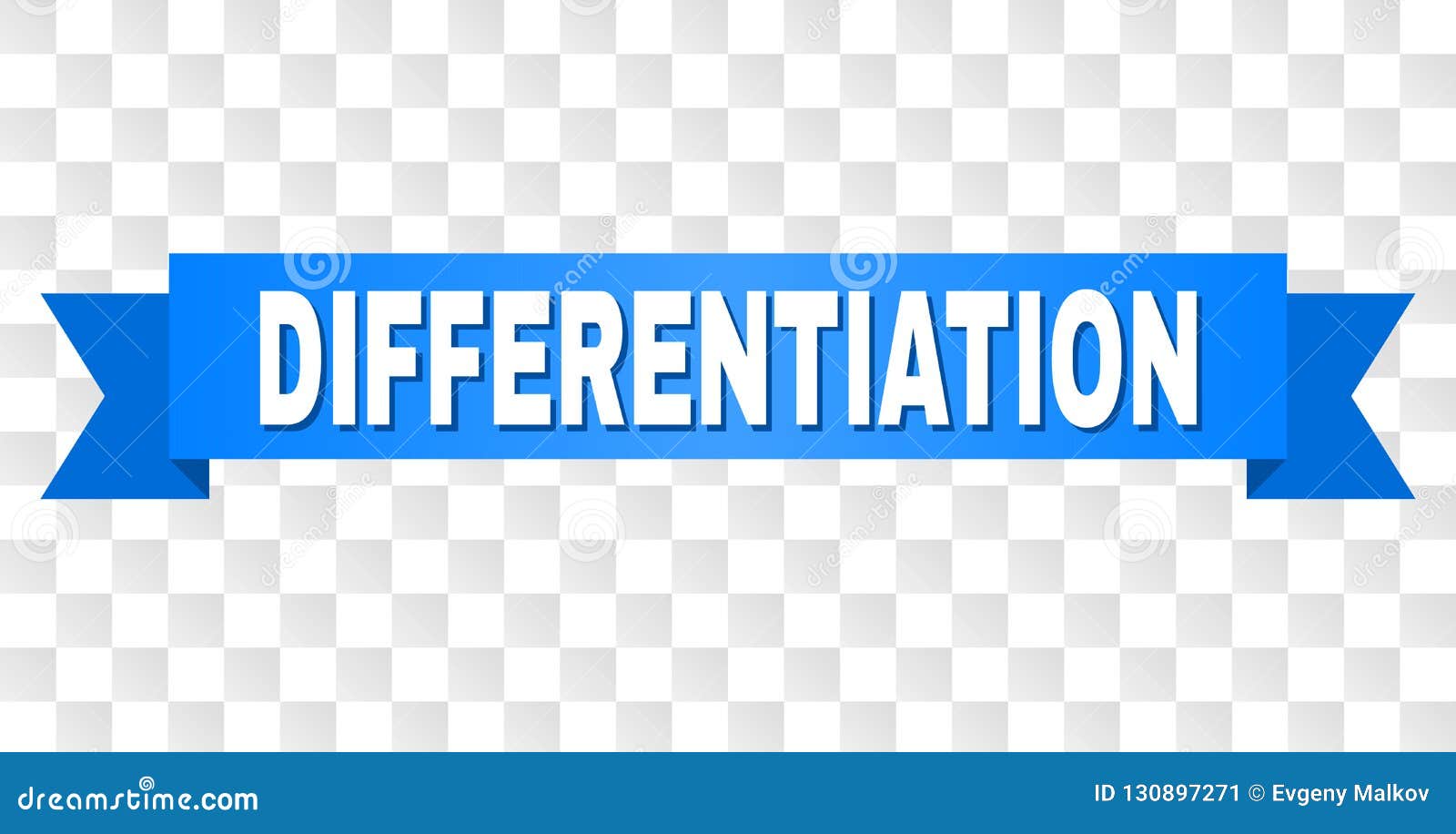 Blue Tape with DIFFERENTIATION Text Stock Vector - Illustration of ...