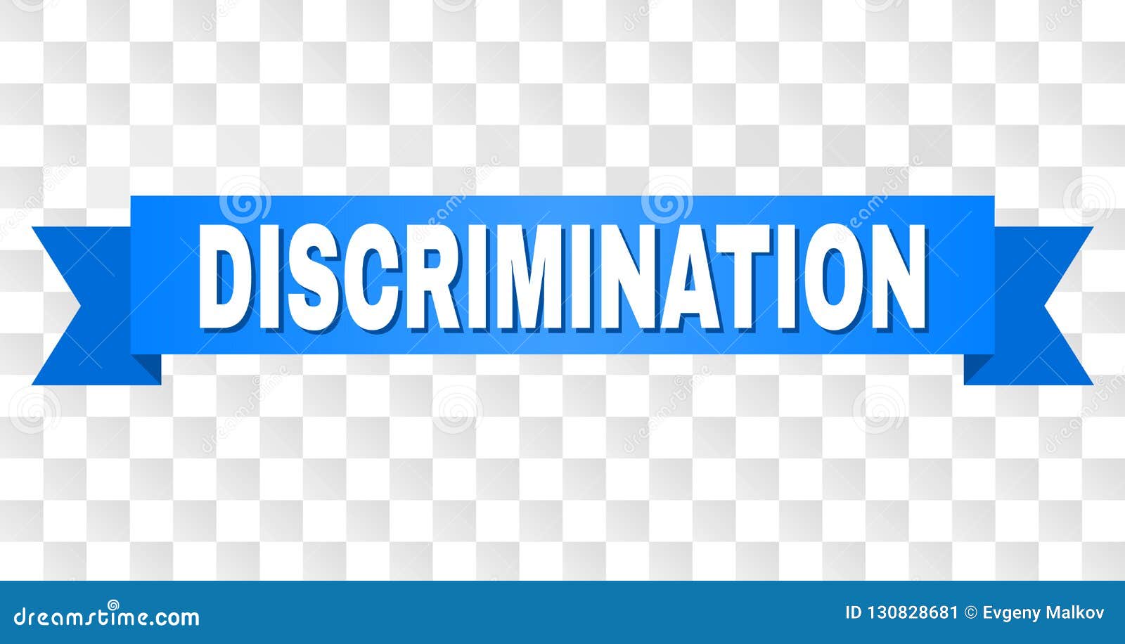 Blue Tape with DISCRIMINATION Title Stock Vector - Illustration of ...