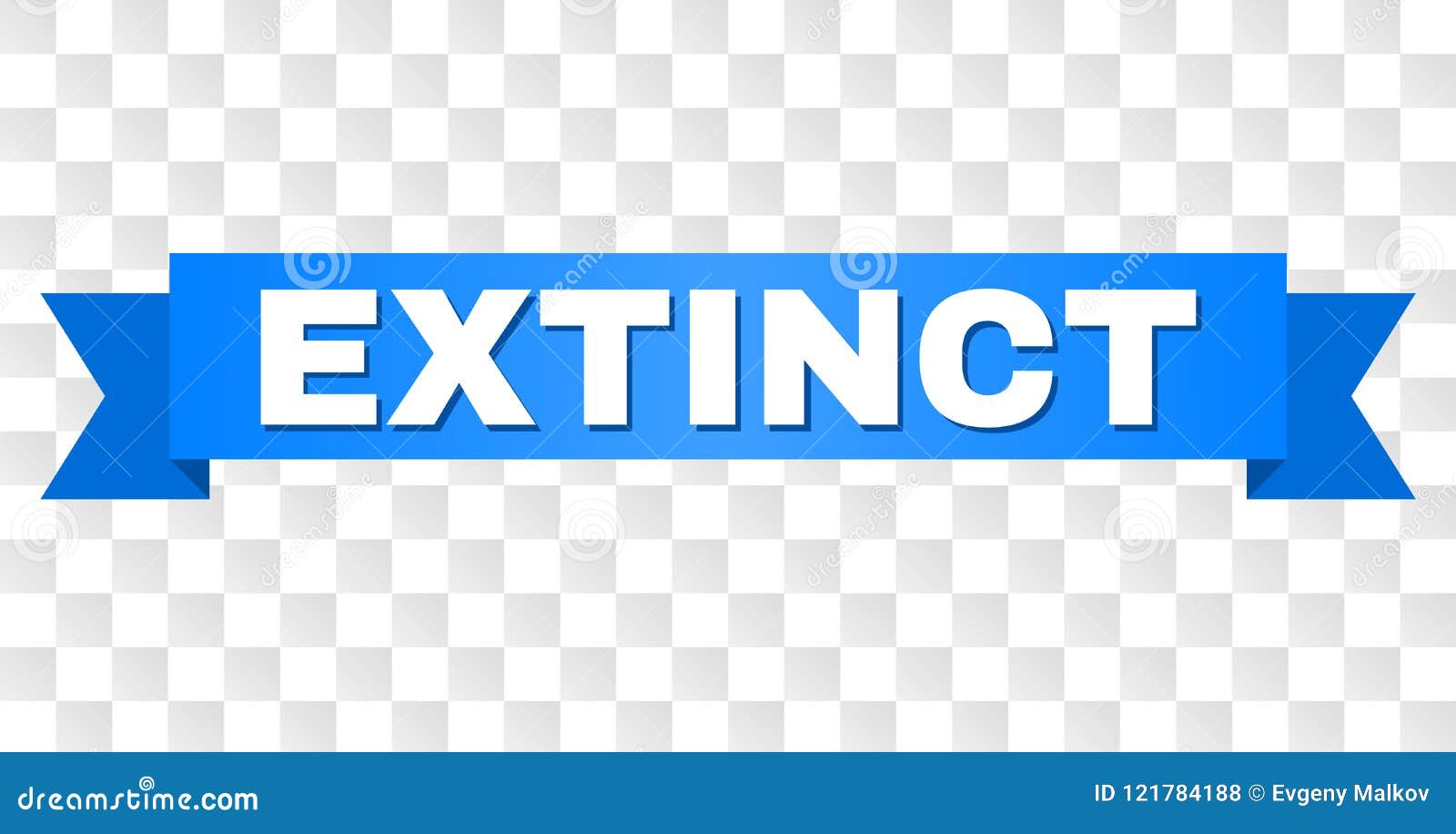 Blue Tape with EXTINCT Text Stock Vector - Illustration of sticker ...