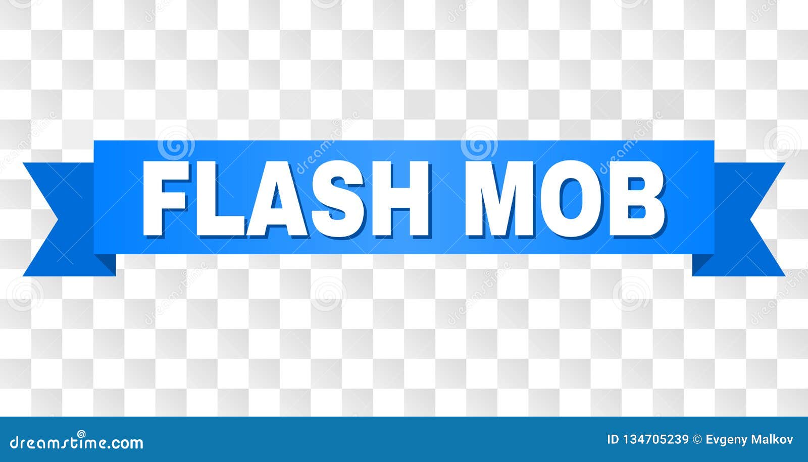 Blue Tape with FLASH MOB Title Stock Vector - Illustration of vector ...