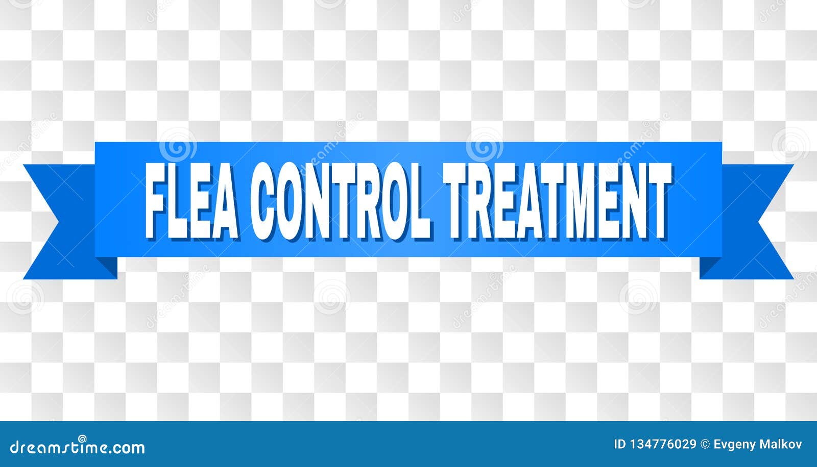 Blue Tape with FLEA CONTROL TREATMENT Text Stock Vector - Illustration ...