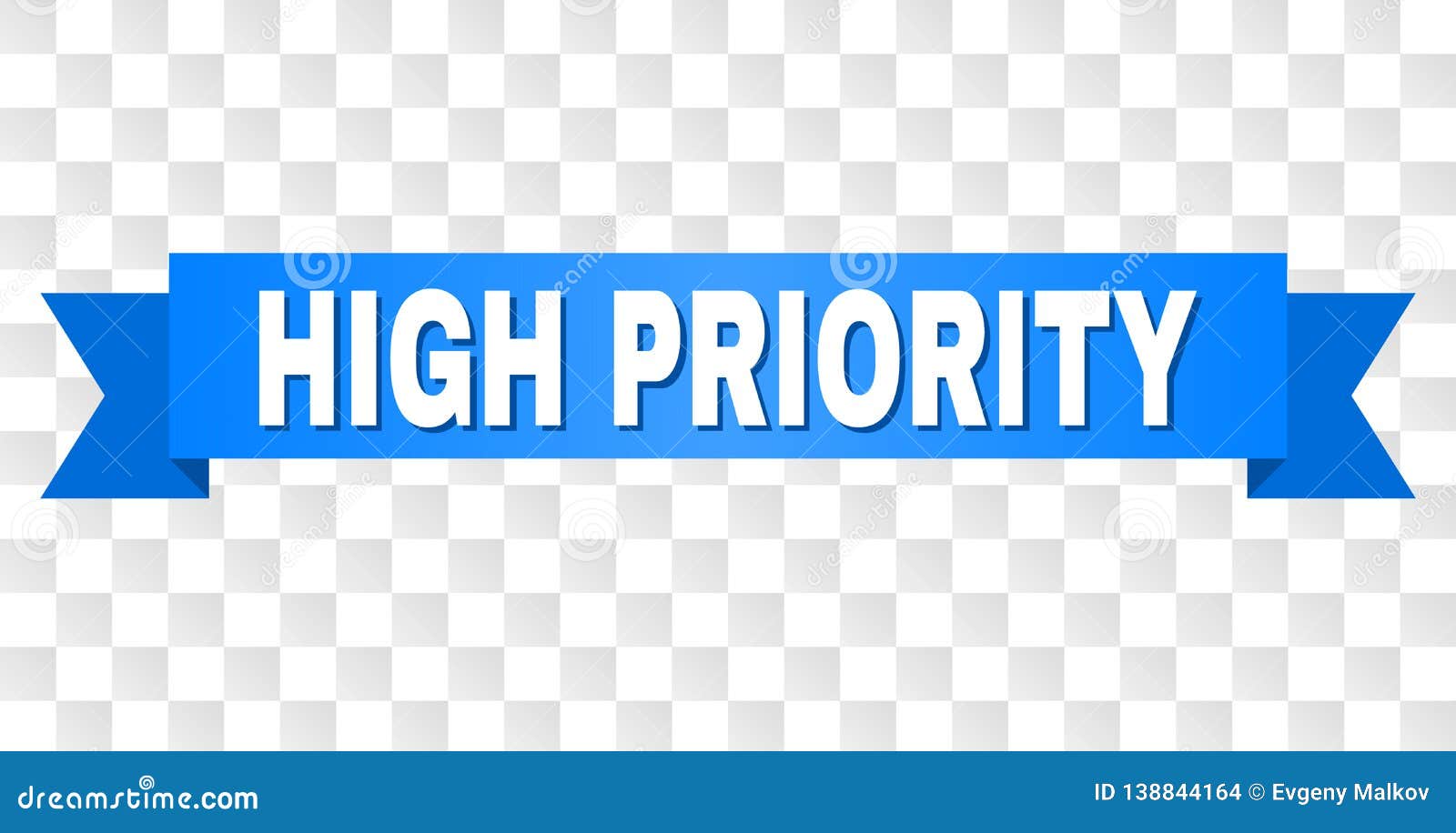 Blue Tape with HIGH PRIORITY Text Stock Vector - Illustration of ...