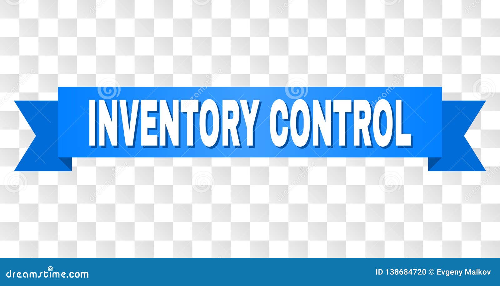 Blue Tape with INVENTORY CONTROL Caption Stock Vector - Illustration of ...