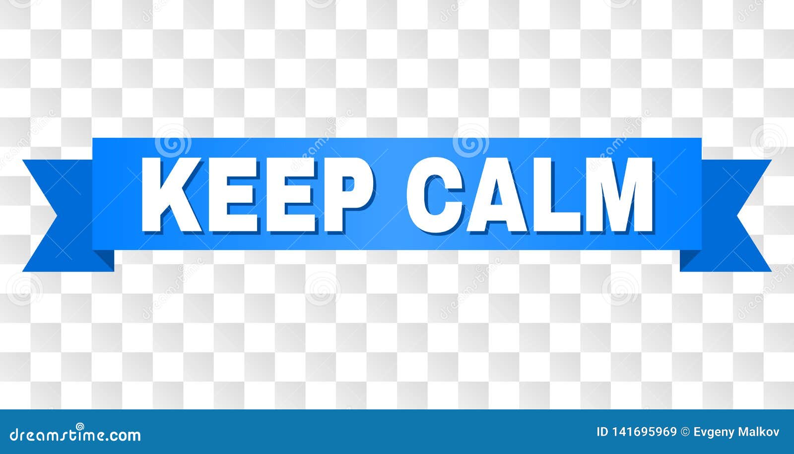 Blue Tape with KEEP CALM Title Stock Vector - Illustration of relax ...