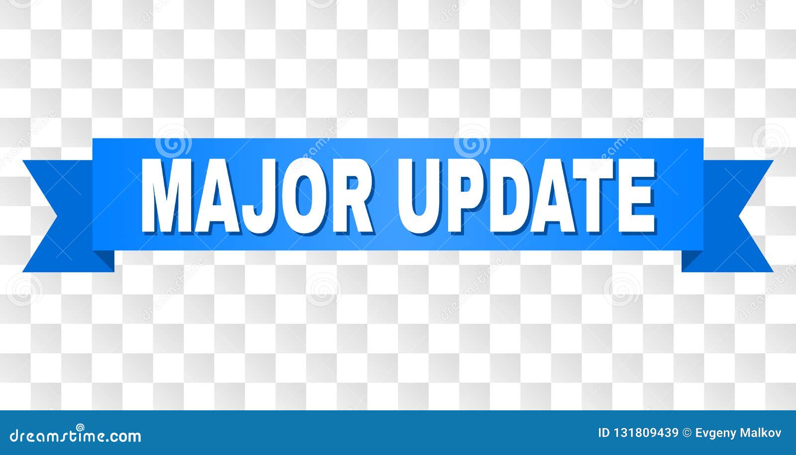 Blue Tape with MAJOR UPDATE Title Stock Vector - Illustration of banner ... Blue Tape with MAJOR UPDATE Title Stock Vector - Illustration of banner ...