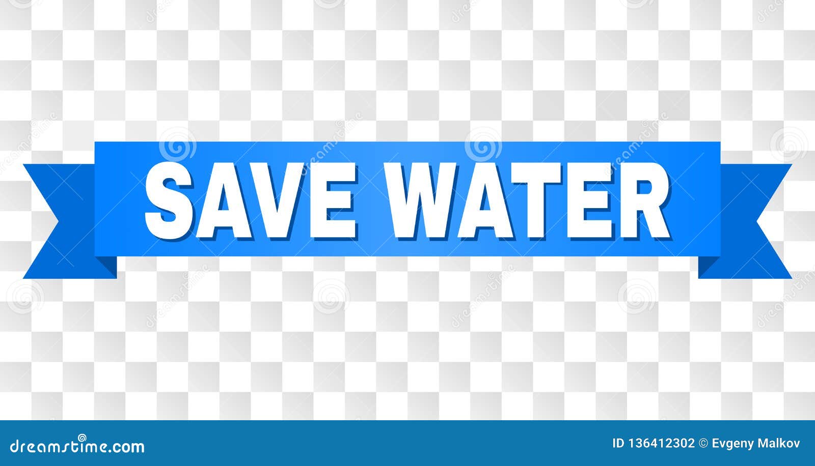 Blue Tape with SAVE WATER Text Stock Vector - Illustration of preserve ...