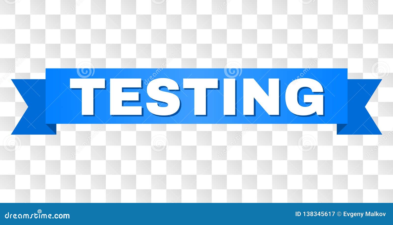 Blue Tape with TESTING Title Stock Vector - Illustration of tape ...