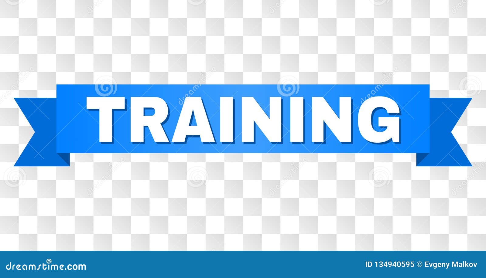 Blue Tape with TRAINING Caption Stock Vector - Illustration of banner ...
