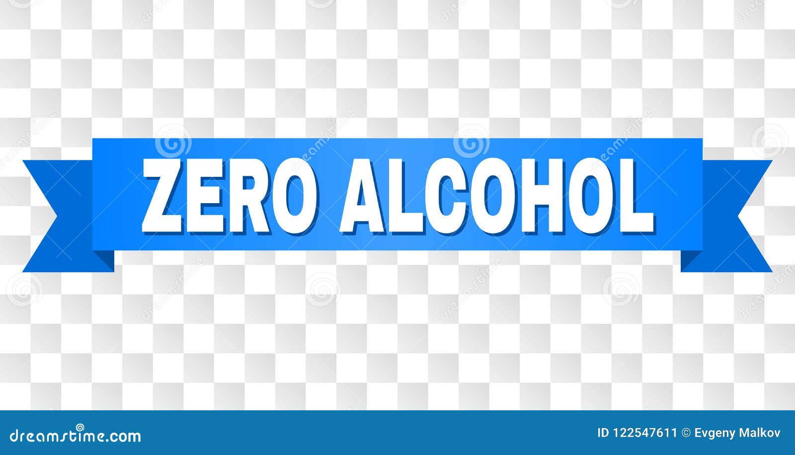 Blue Tape with ZERO ALCOHOL Text Stock Vector - Illustration of dietary ...