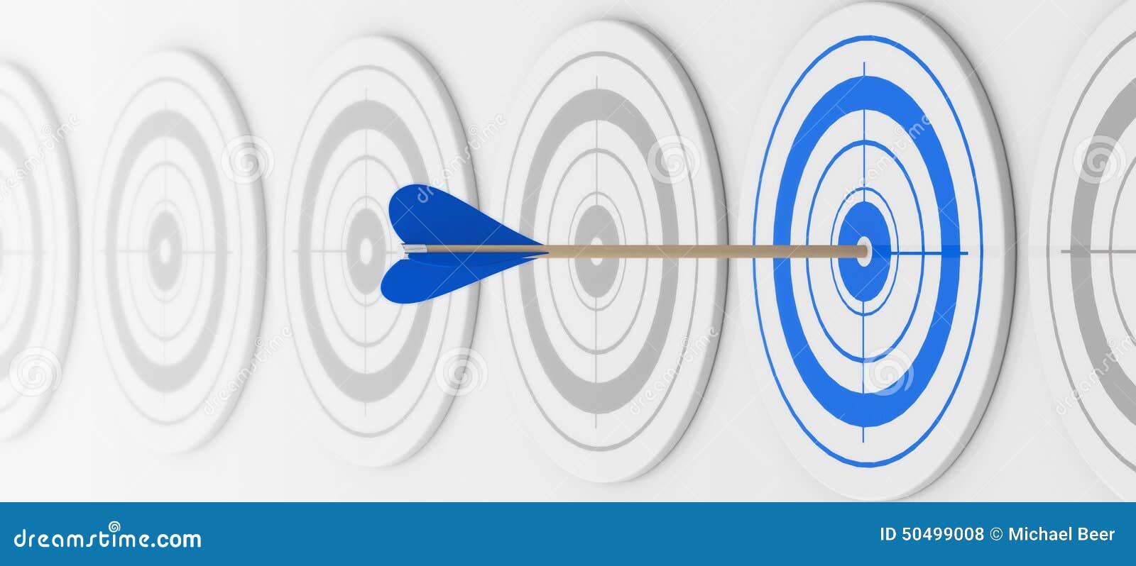 The blue target stock illustration. Illustration of concept - 50499008