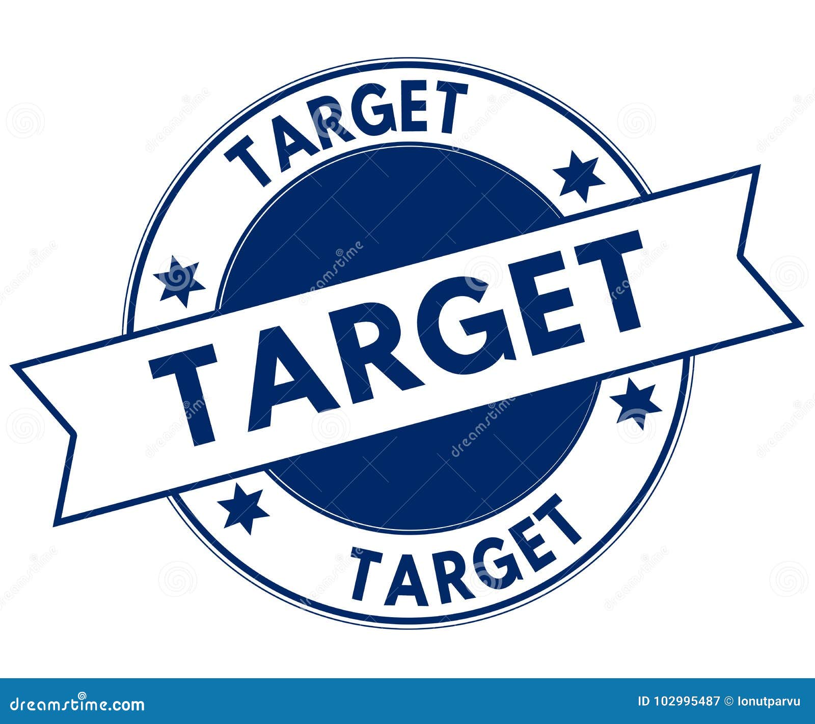 Blue TARGET stamp. stock illustration. Illustration of communication ...