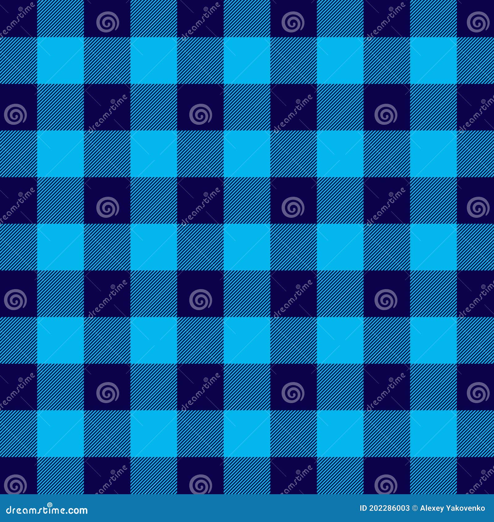 Blue Tartan Plaid Pattern. Vector on Isolated Background Stock Vector ...