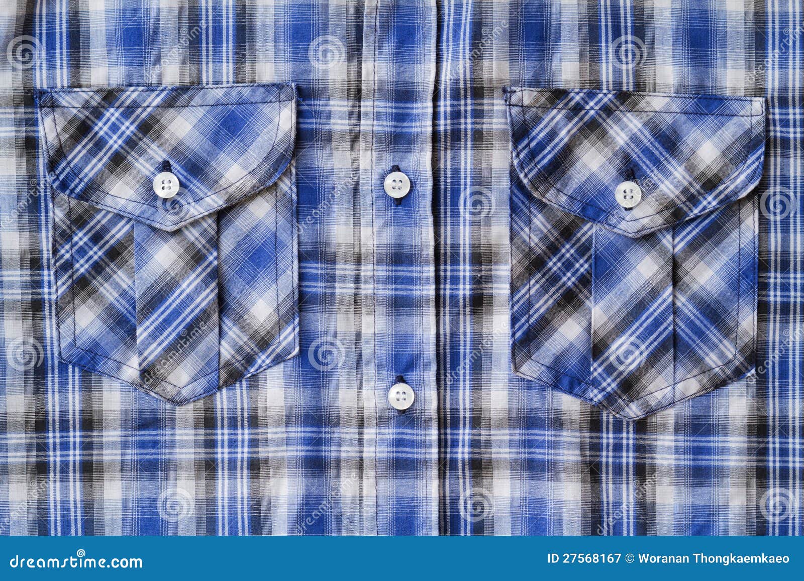 Blue Tartan Plaid Pocket stock image. Image of plaid - 27568167
