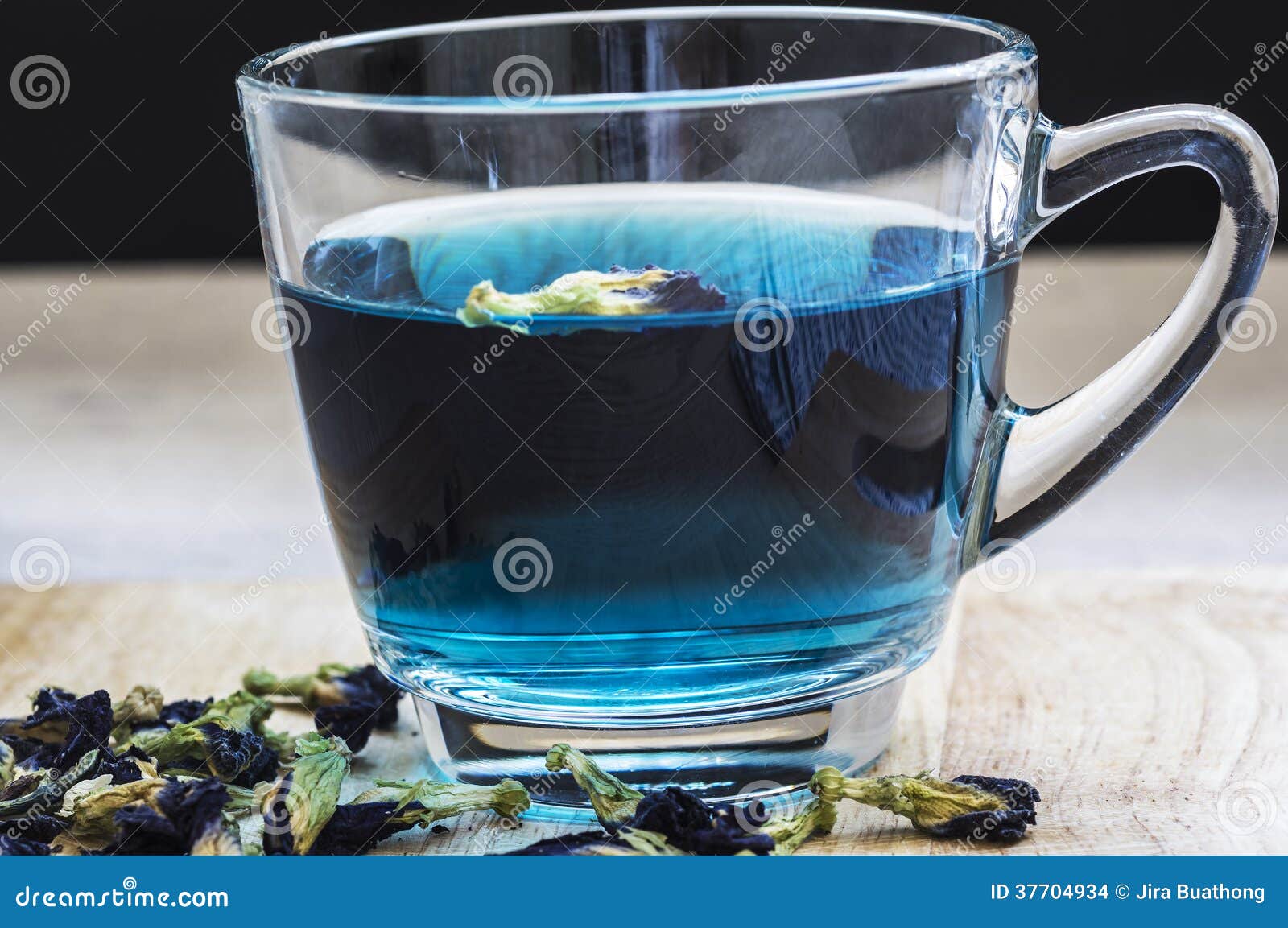 Blue Tea stock photo. Image of asian, antispasmodic, herbal - 37704934