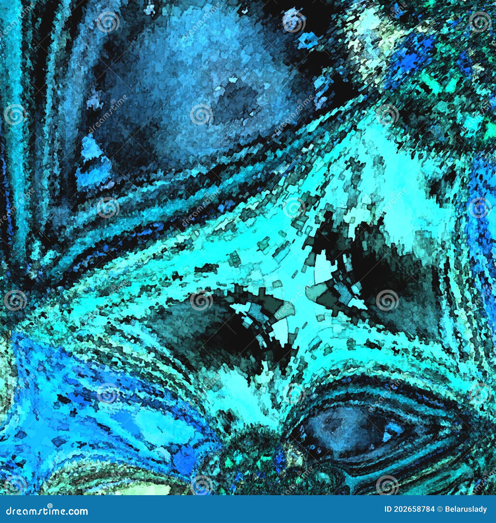 Blue and Teal Geometric Pattern. Abstract Geometric Pattern Background ...