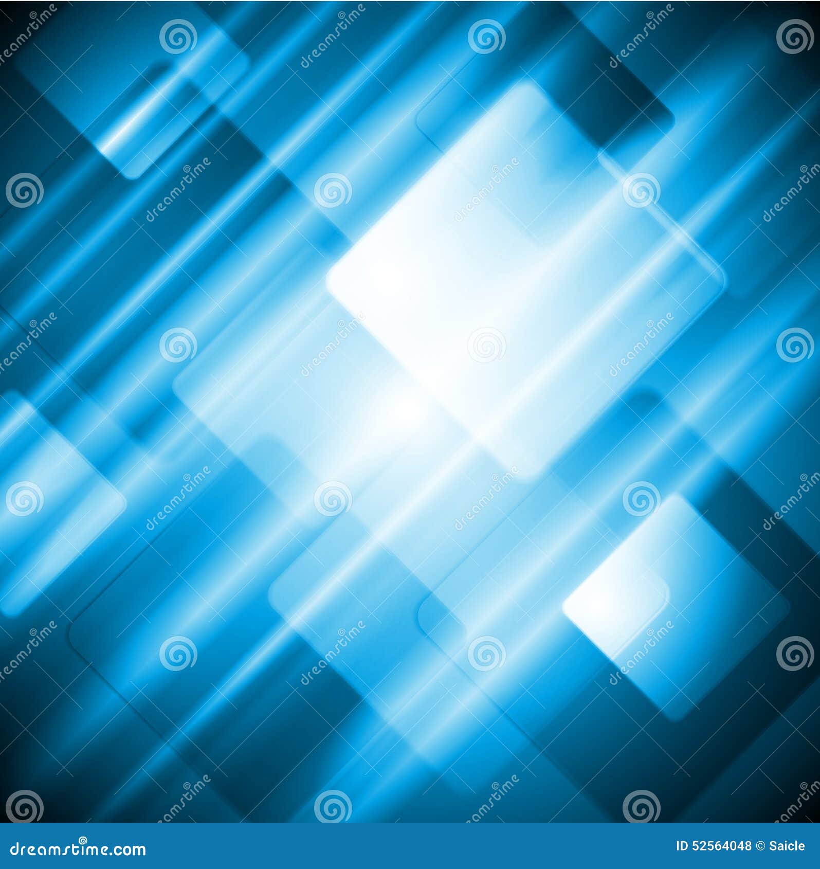 Blue tech abstract design stock illustration. Illustration of pattern ...