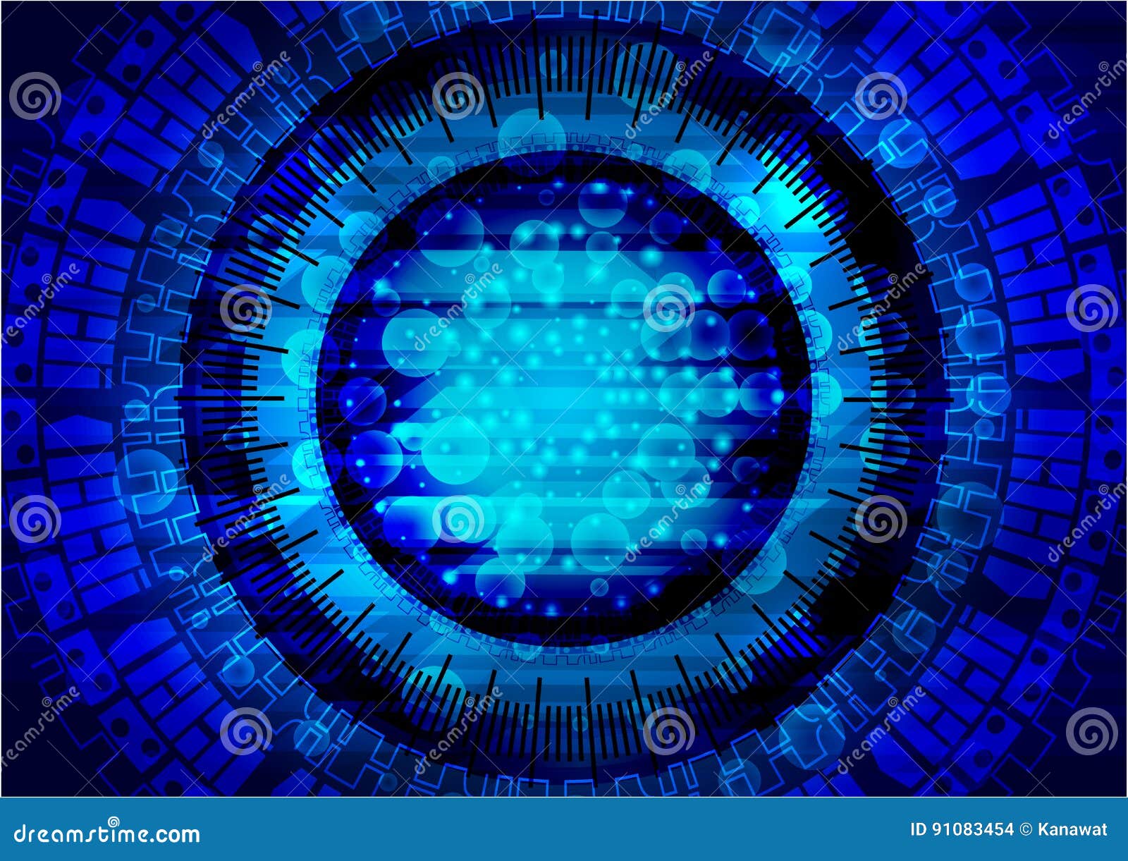 Blue Tech Background Vector Design Technology Abstract Stock Vector ...