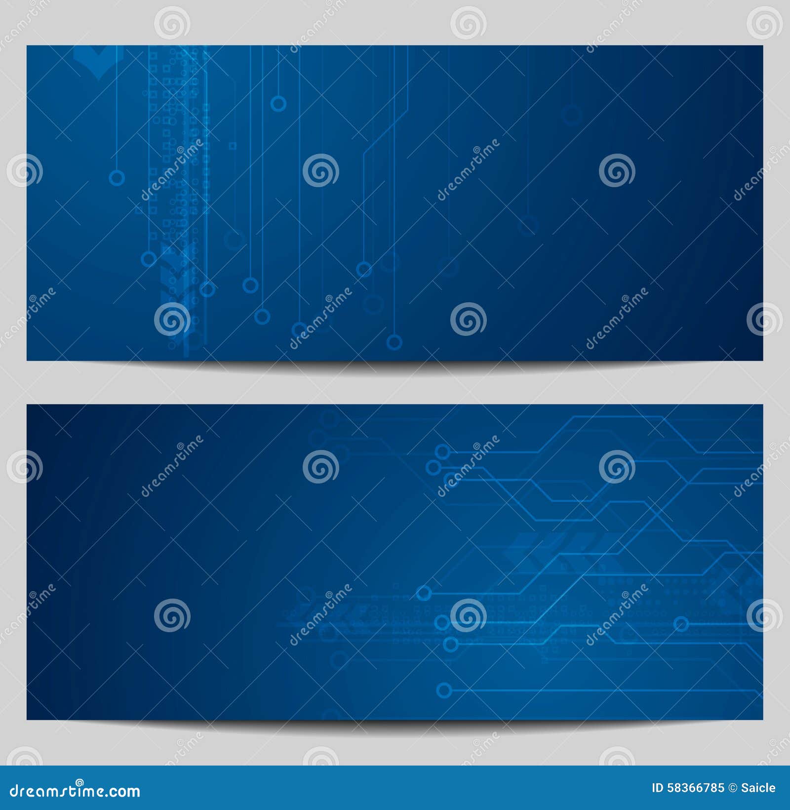 3D Hi-tech Banners Royalty-Free Stock Photo | CartoonDealer.com #8569899