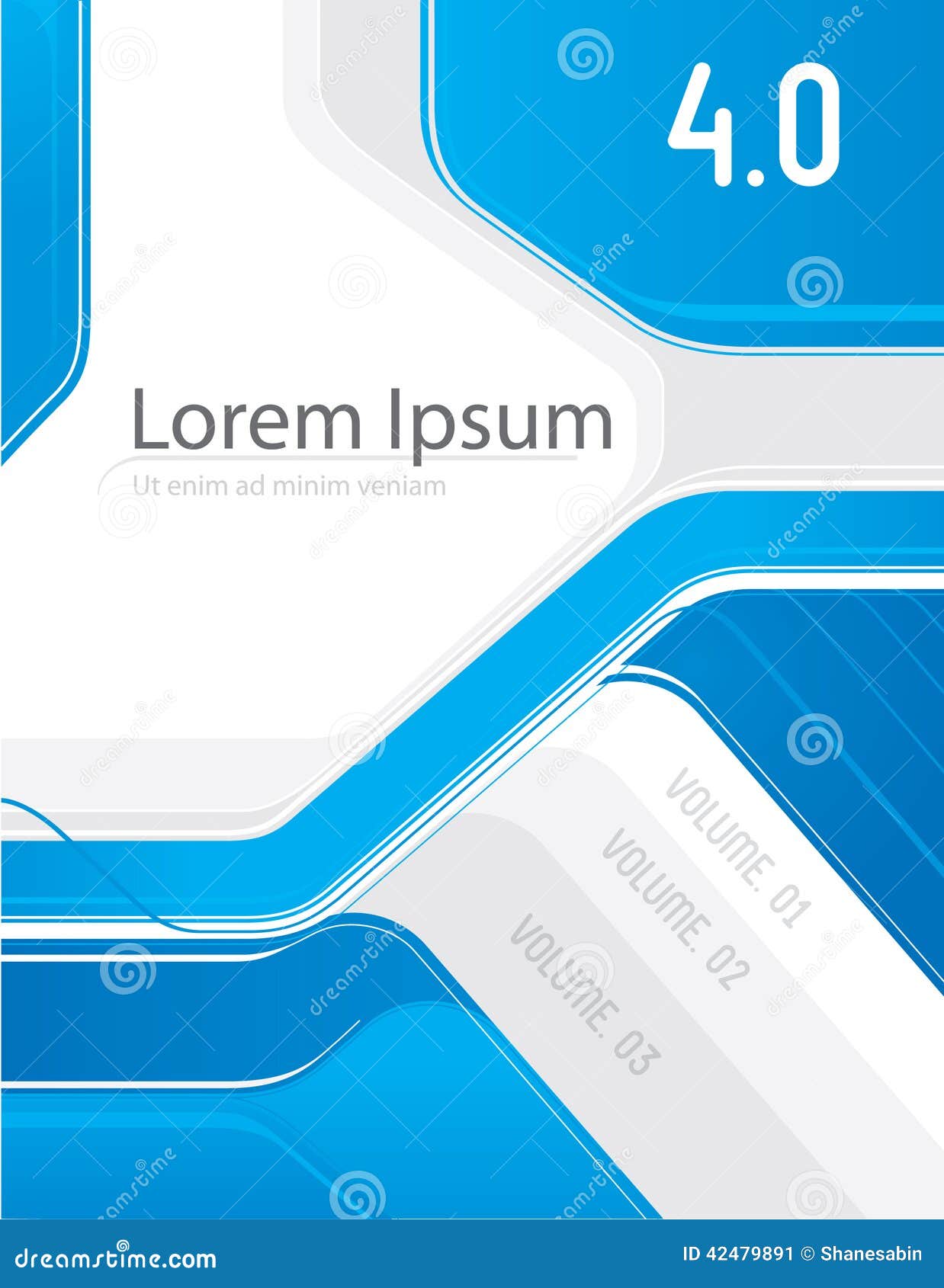 Blue Tech Cover stock vector. Illustration of designed - 42479891