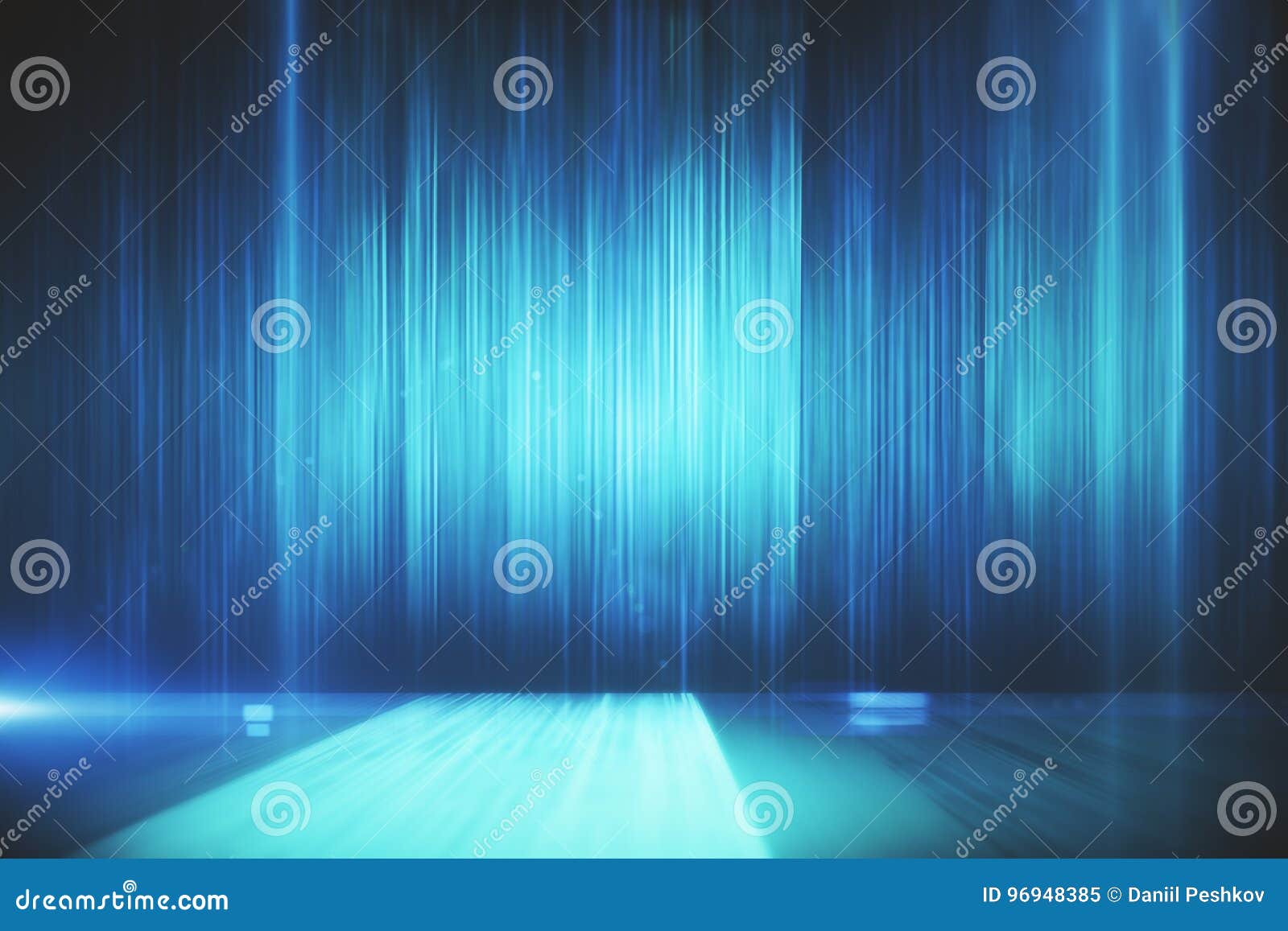 Blue tech room backdrop stock illustration. Illustration of abstraction ...