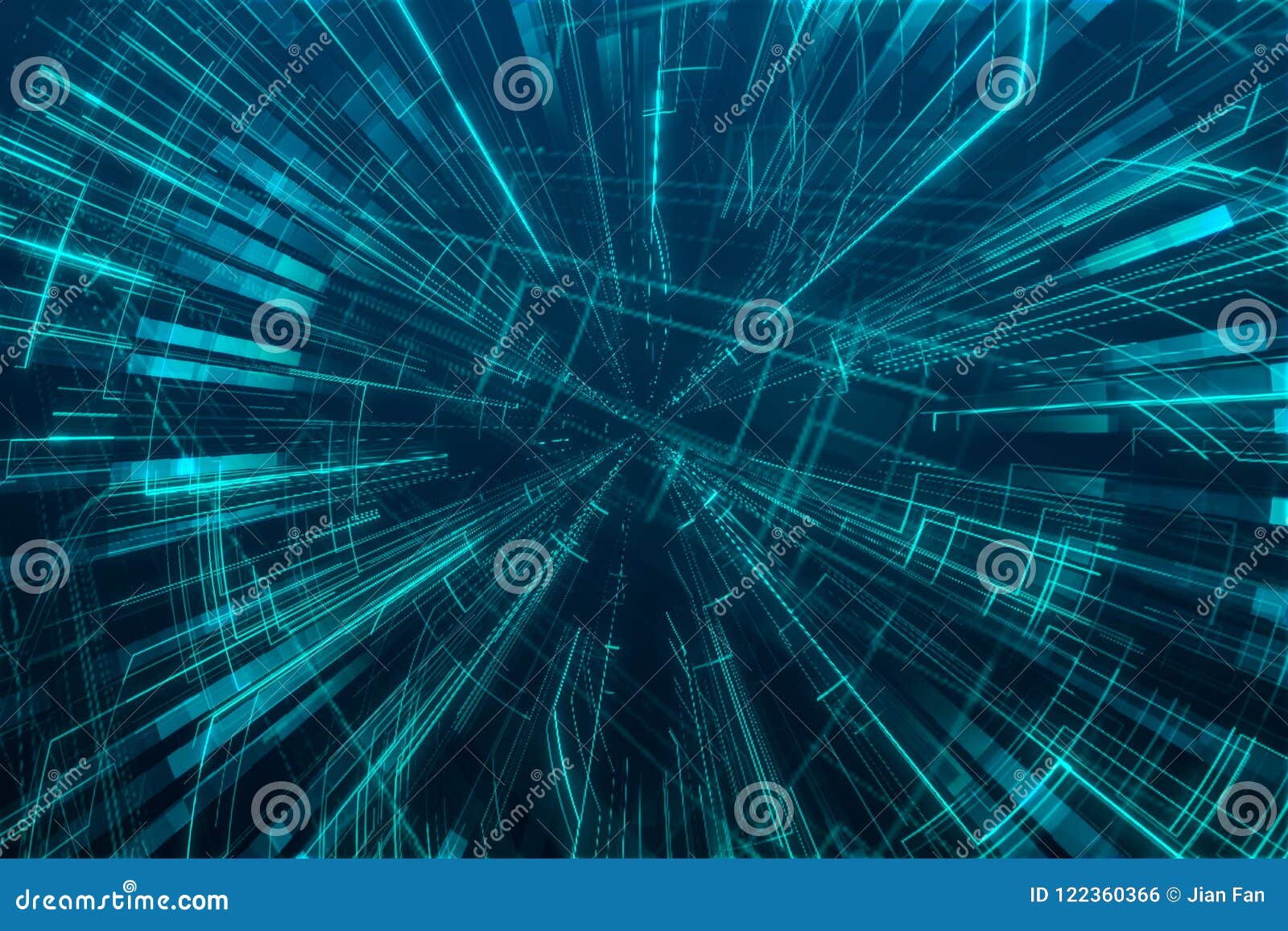 Blue techno background stock illustration. Illustration of grids ...