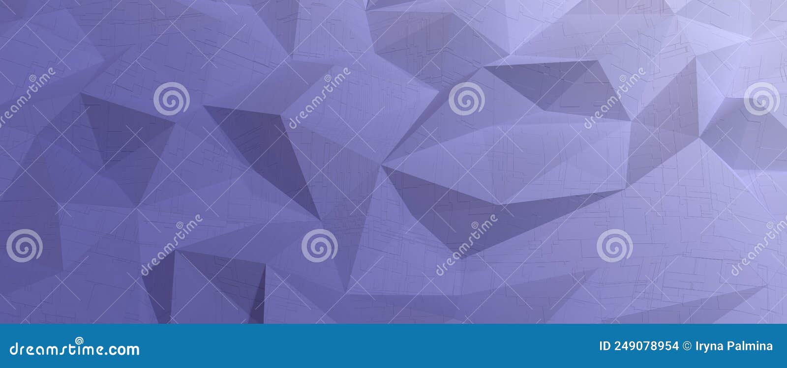 Blue Techno Crystals with Gradient Background Stock Illustration ...