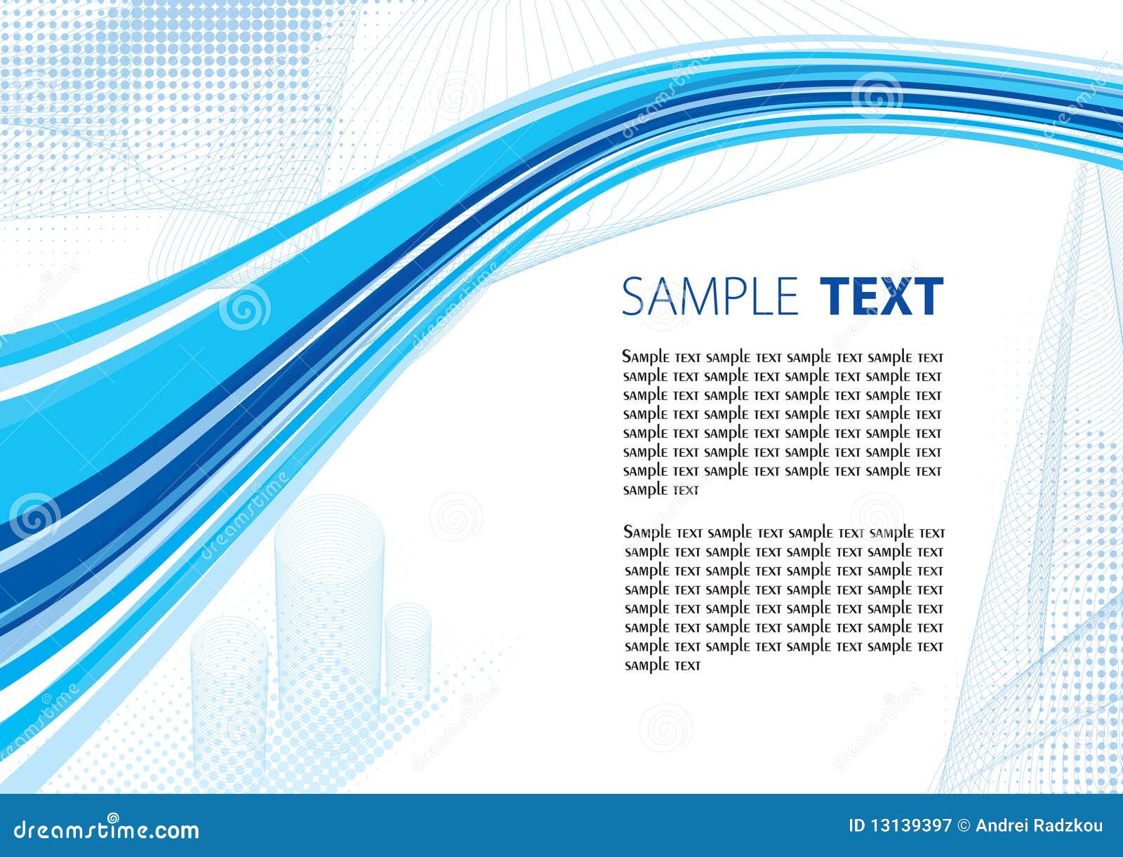 Blue techno template stock vector. Illustration of template - 13139397