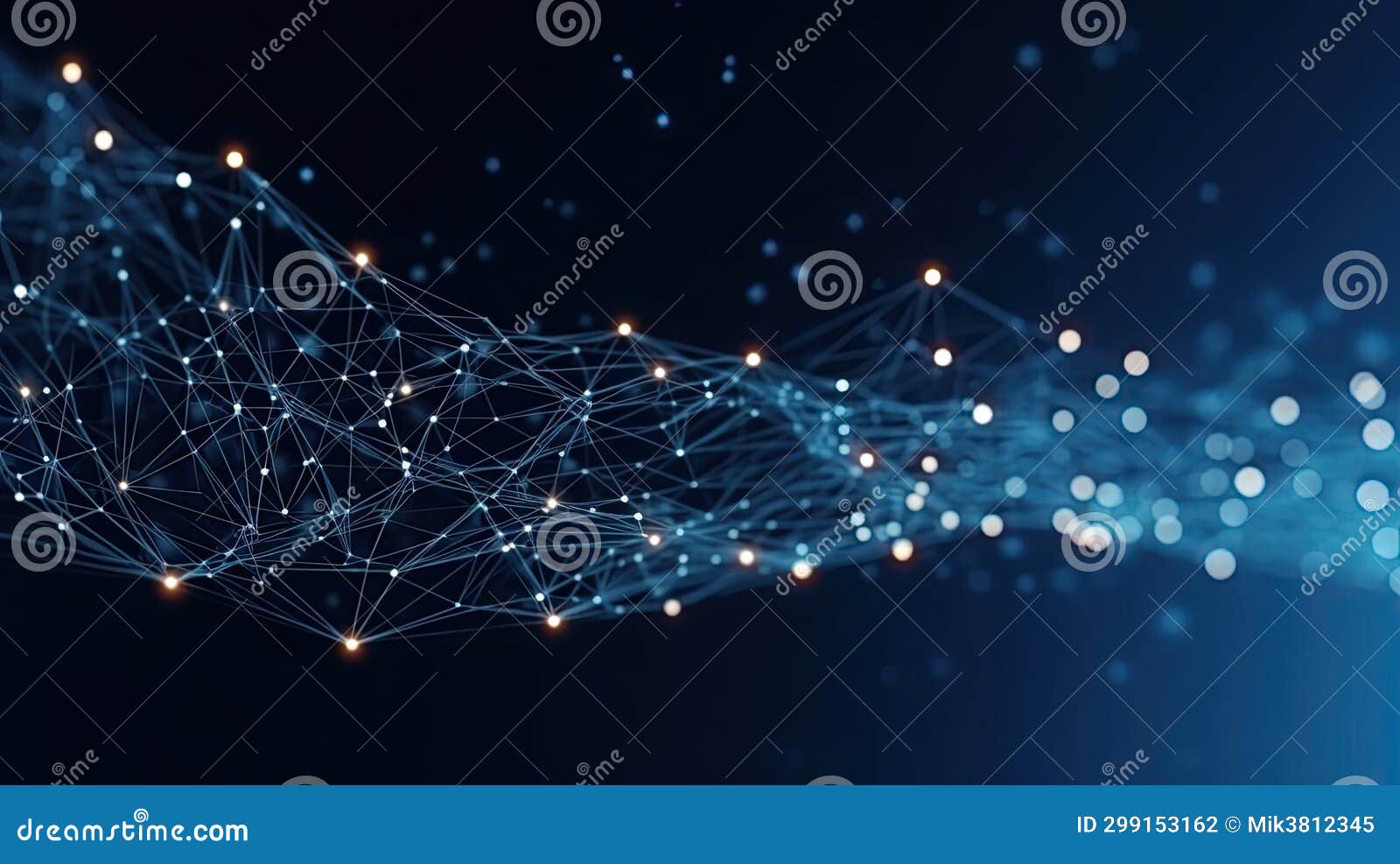 Blue Technological Background for Wallpaper. Stock Illustration ...