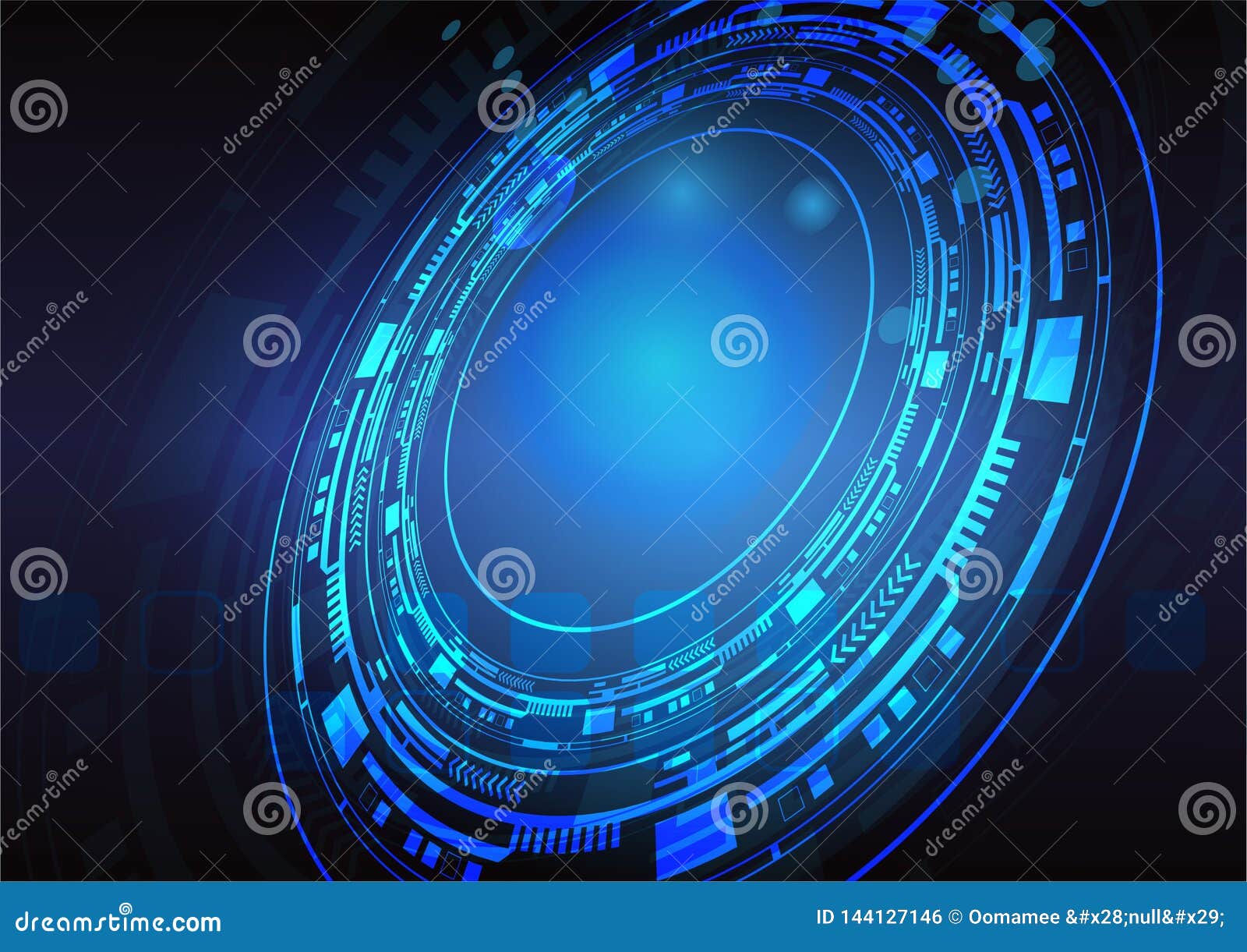 Blue-technology, Abstract Background - Vector Stock Illustration ...