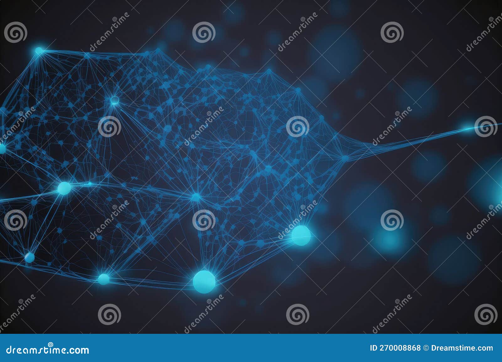 Blue Technology Abstract Background of Connection Network Stock ...