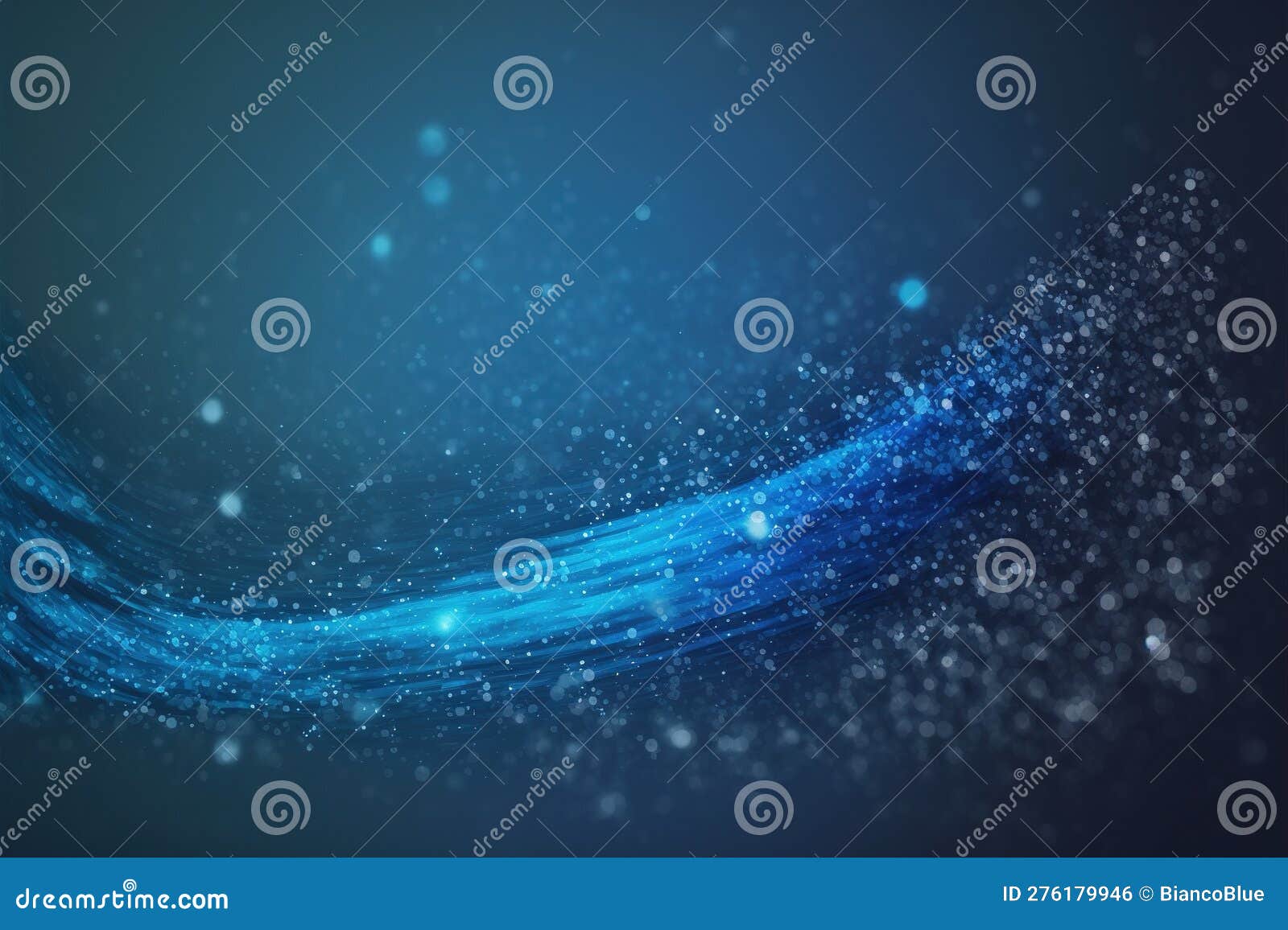 Blue Technology Abstract Background with Floating 3D Particles Texture ...