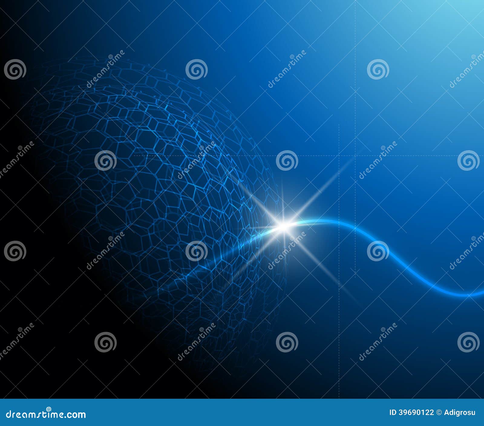 Blue technology background stock vector. Illustration of cover - 39690122