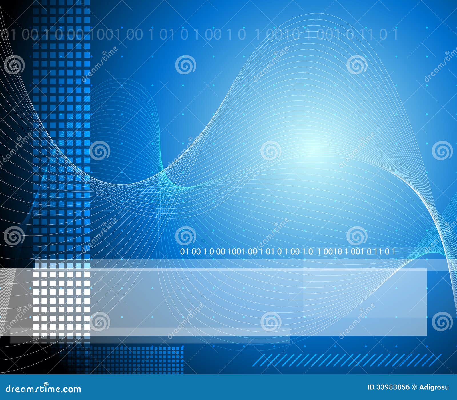 Blue technology background stock illustration. Illustration of ...