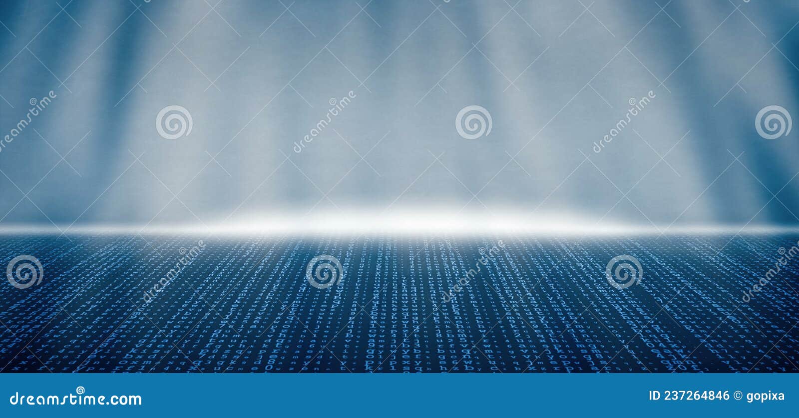 Technology Background with Matrix Stock Illustration - Illustration of ...