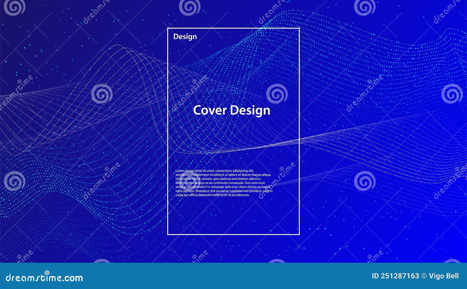 Blue Technology Background. Vector Illustration Stock Vector ...