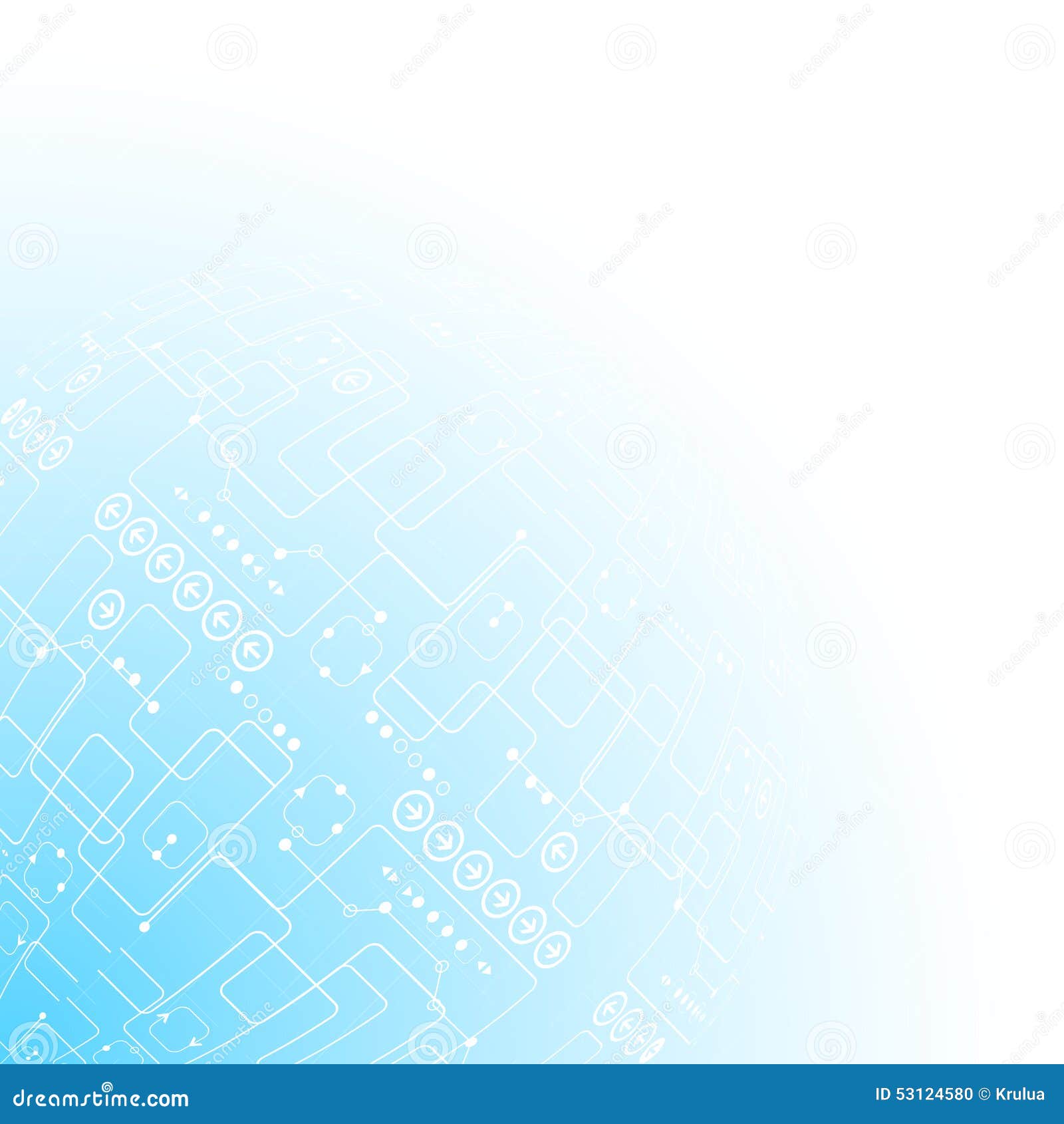 Blue Technology Business Template Background. Stock Vector ...