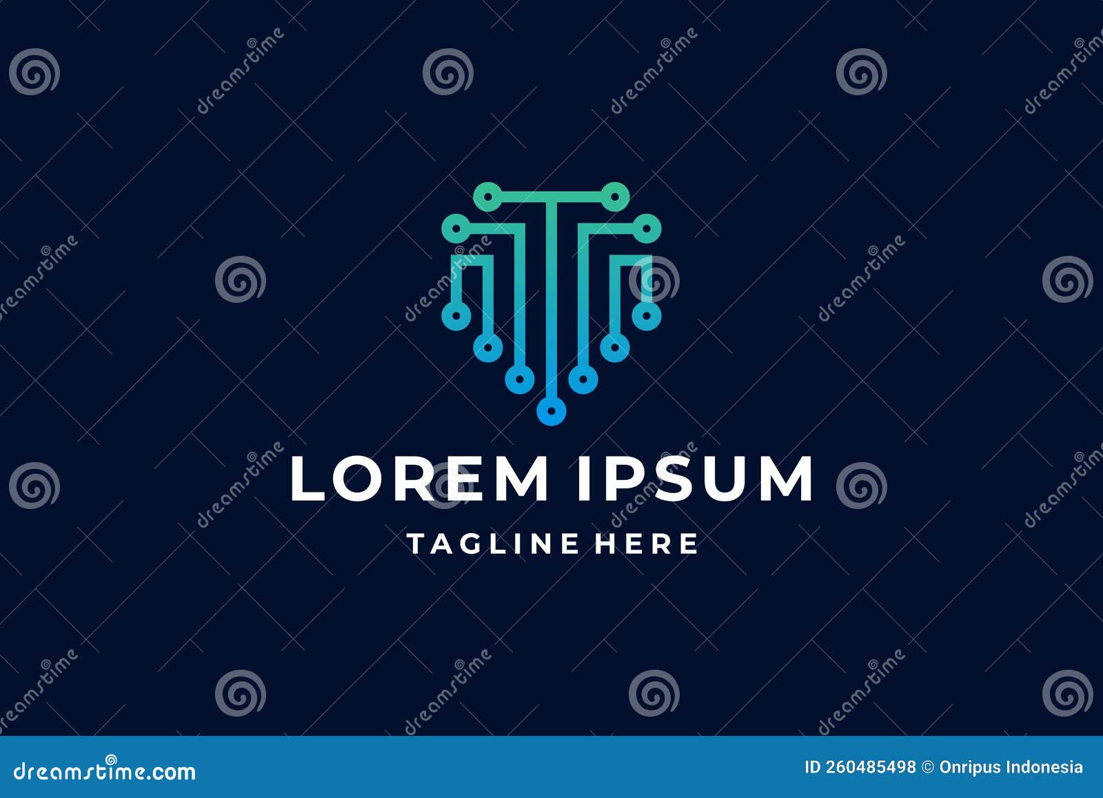 Blue Technology Logo Concept Stock Vector - Illustration of emblem ...