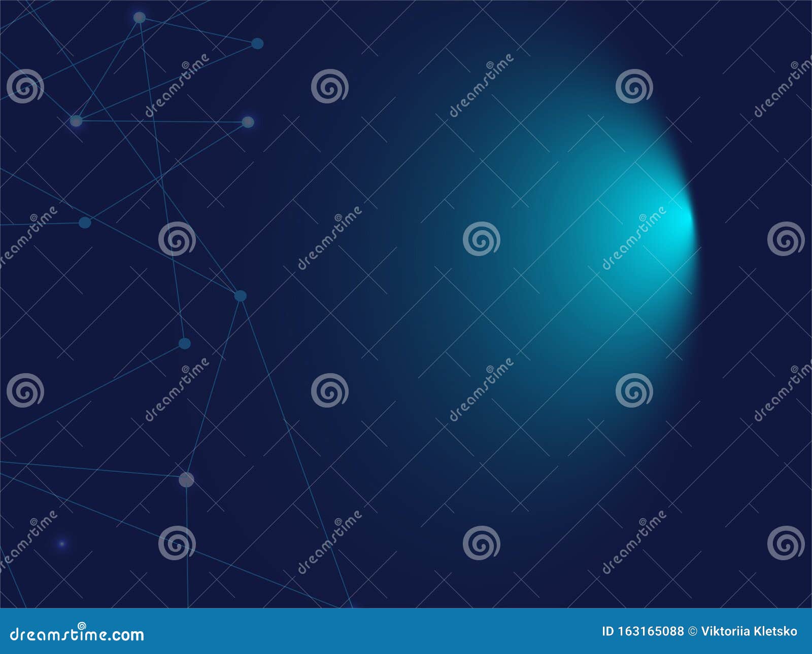 Blue Technology Space, Internet Cyberspace Data Stock Vector ...