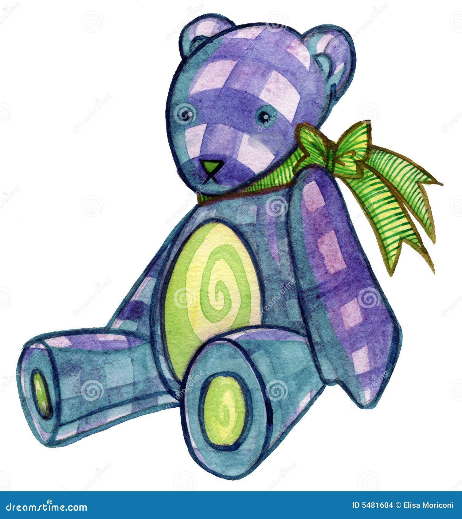 Blue Teddy Bear Vector Illustration | CartoonDealer.com #24538184