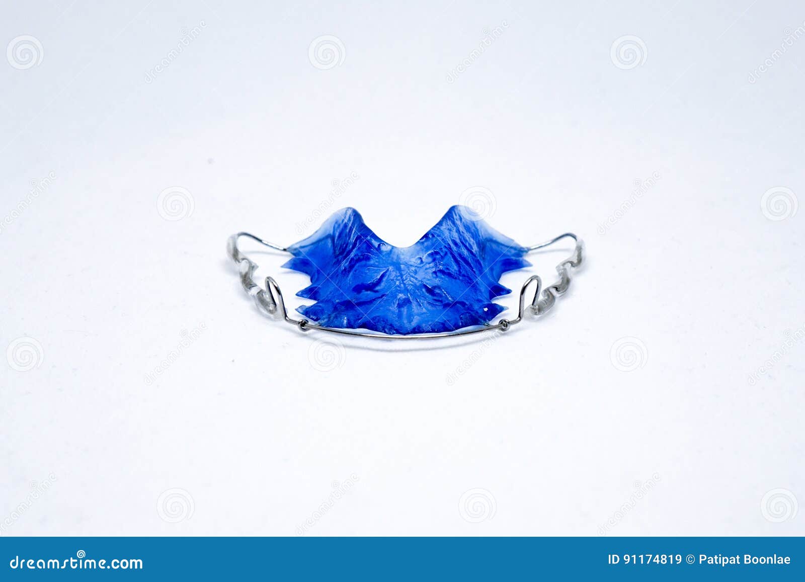 Blue teeth retainer stock image. Image of fashion, white - 91174819