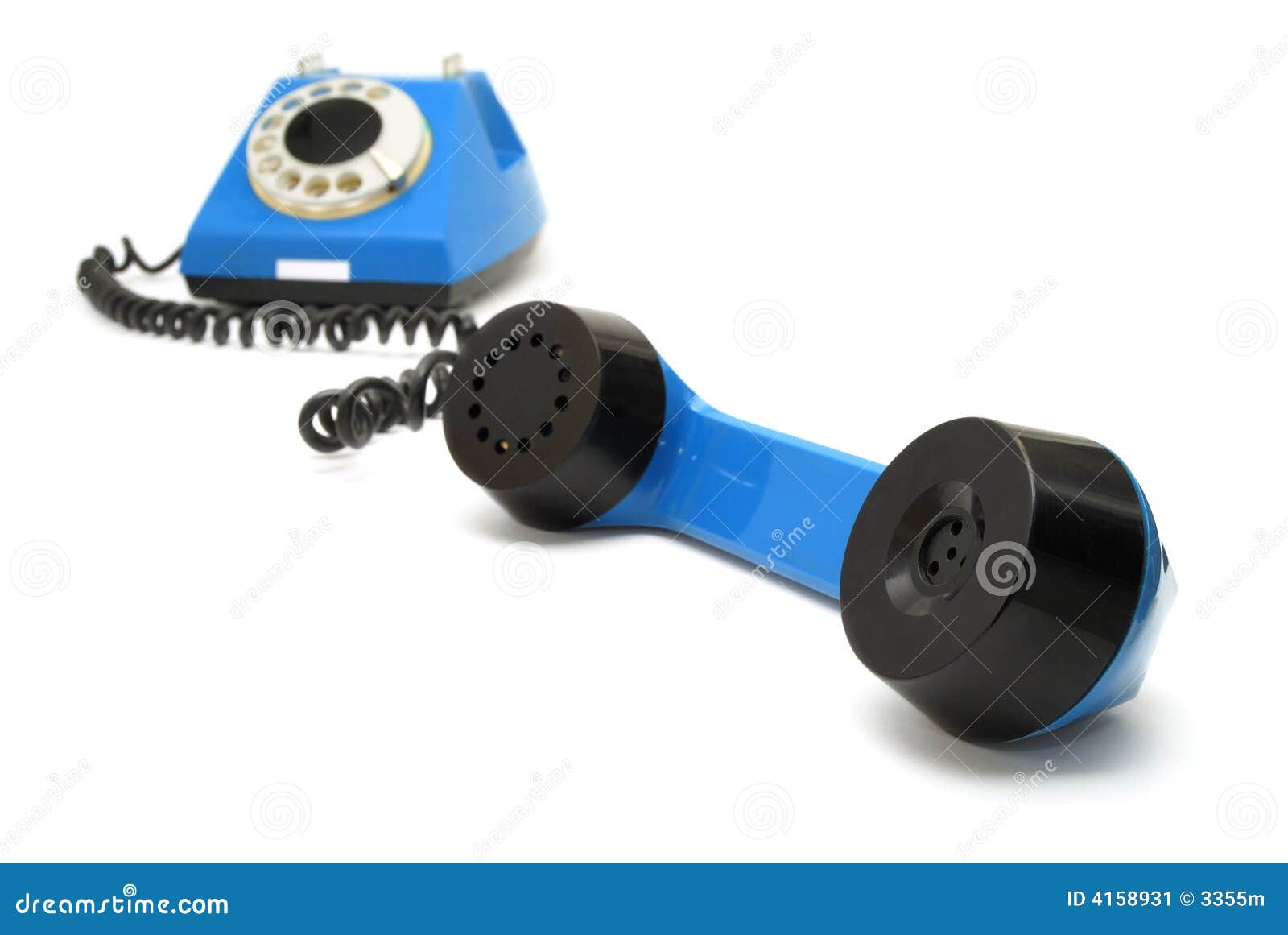 Blue telephone stock image. Image of revival, blue, device - 4158931