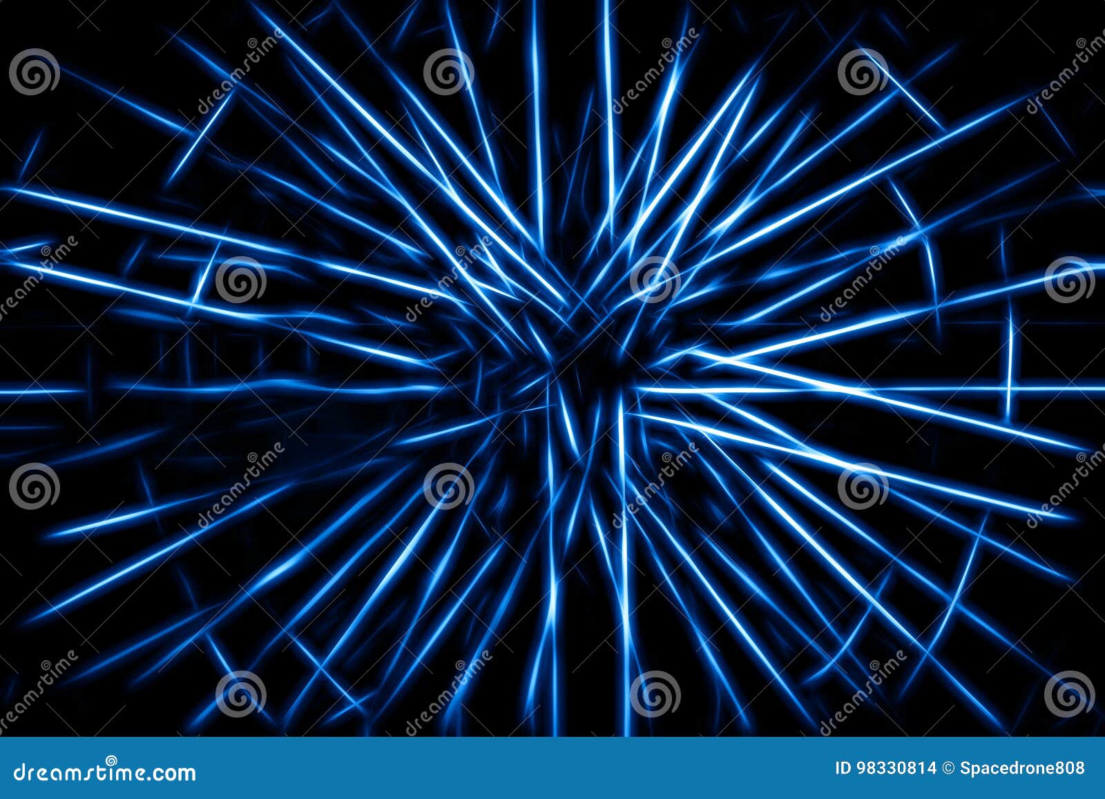 Blue Teleportation Rays Illustration Background Stock Illustration ...
